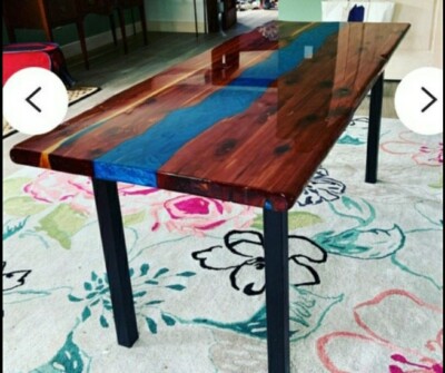 Red Cedar Crafted River Live Edge Dining Tables standard sizes | eBay