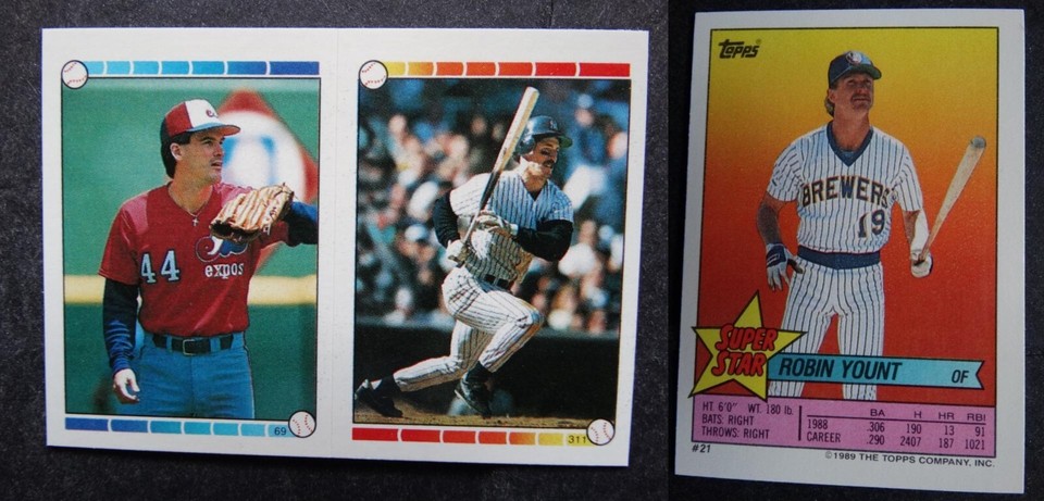 1989 Topps Stickers Baseball Cards Complete Your Set U Pick From List ...