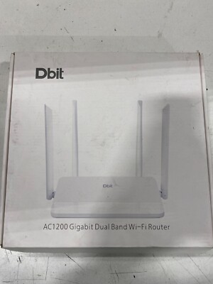 Dbit AC1200 Gigabit Dual Band Wi-Fi 360° Router 1GHz CPU Wireless Rate ...