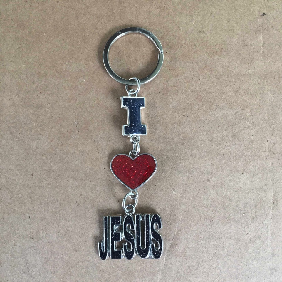 Jesus Keychain Key Chain Jesus Christ Lord Savior Keychains I Love ...