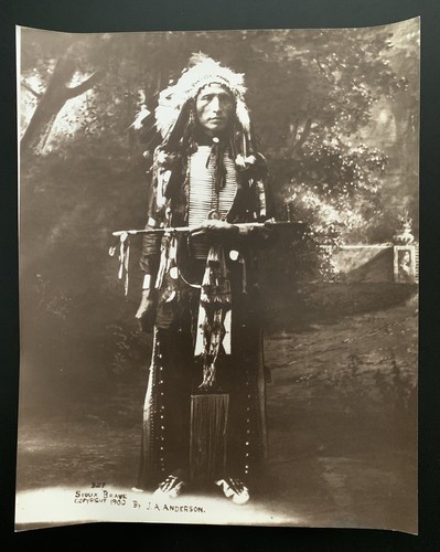 Vintage Sioux Brave Native American 16x20 Photograph Print | eBay