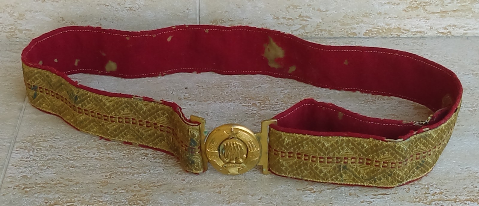 YUGOSLAV PEOPLE'S ARMY - BELT FOR GALA UNIFORM - Coat of Arms - 5 ...