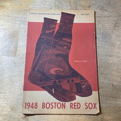 1948 Red Sox Program Score Card - Red Sox vs. Detroit Scored | eBay