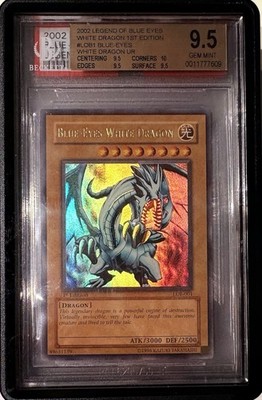 Yugioh Blue Eyes White Dragon LOB 1st NA Glossy BGS 9.5 Quad+ | eBay