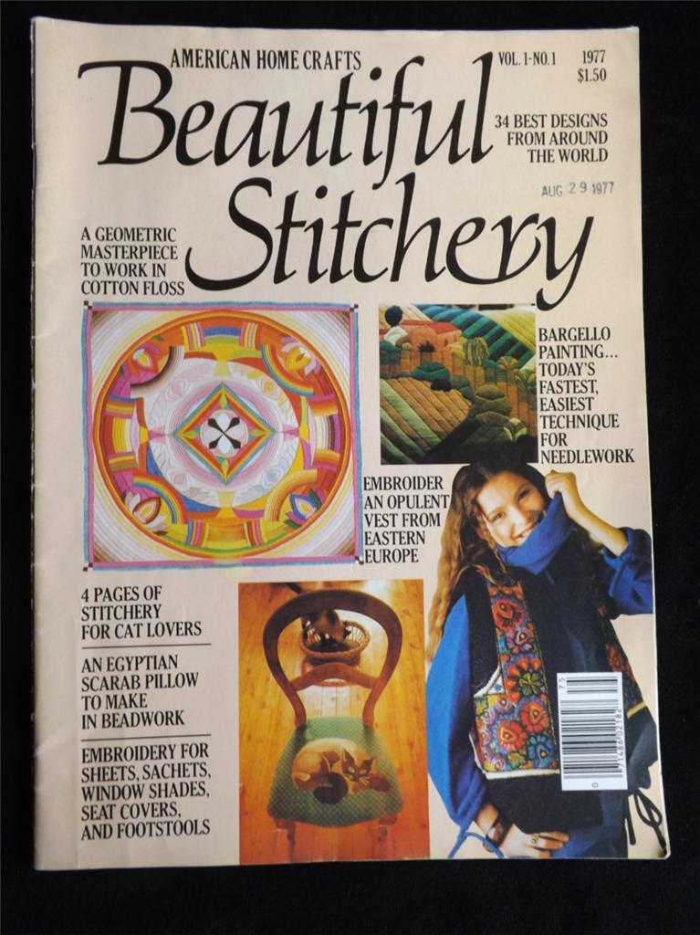 BEAUTIFUL STITCHERY CRAFT PATTERN INSTRUCTION SEWING VINTAGE MAGAZINE ...