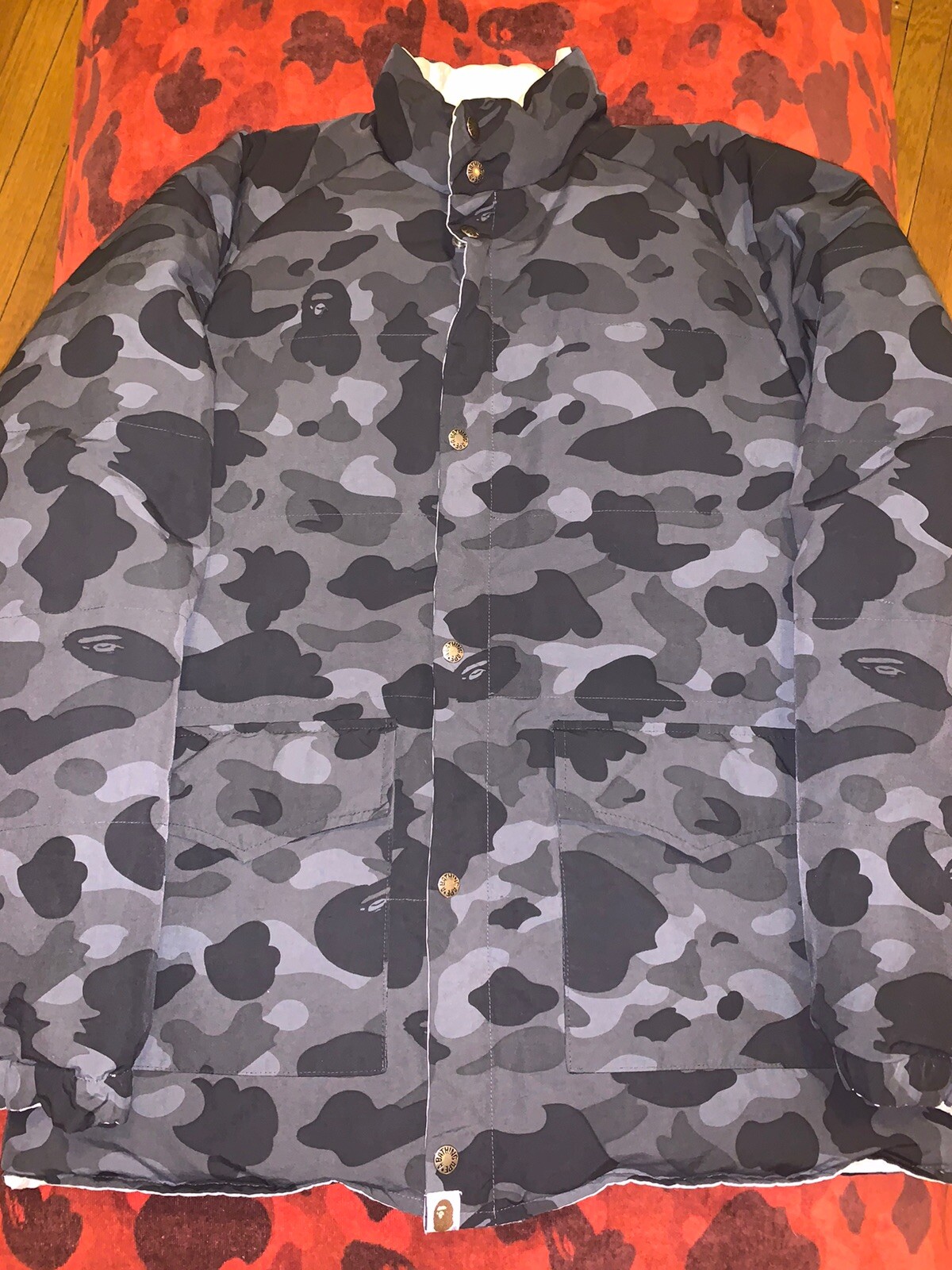 100% Authentic Bape Bathing Ape Black White Reversibl… - Gem