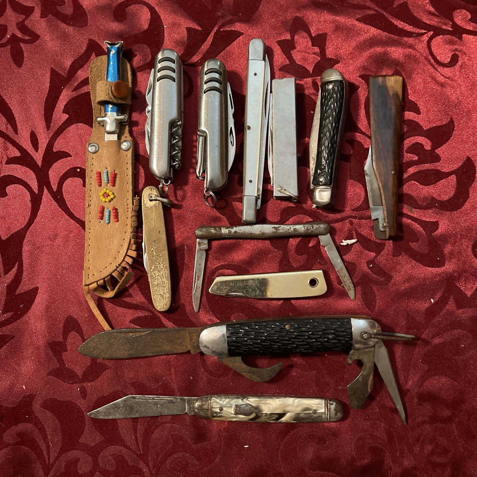 12 VTG KNIVES ANVIL-ITALY-DOVE-COLONIAL PROV RI-JAPAN-SABRE | eBay