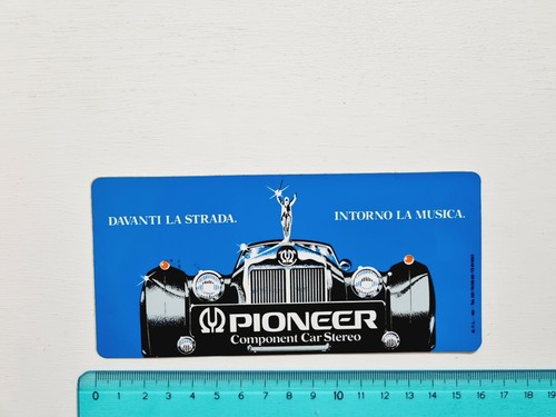 Adhesive Pioneer Component Car Stereo Sticker Autocollant Vintage 80s ...