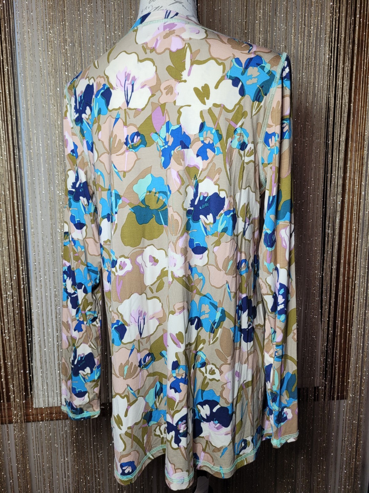 LOGO Lori Goldstein Rayon Jersey Knit Flo Printed Top M A474582 | eBay