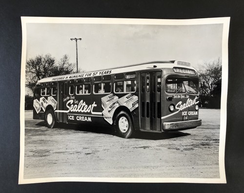 1954 Milwaukee Electric Railway & Transport Co Bus W Advertisement ...