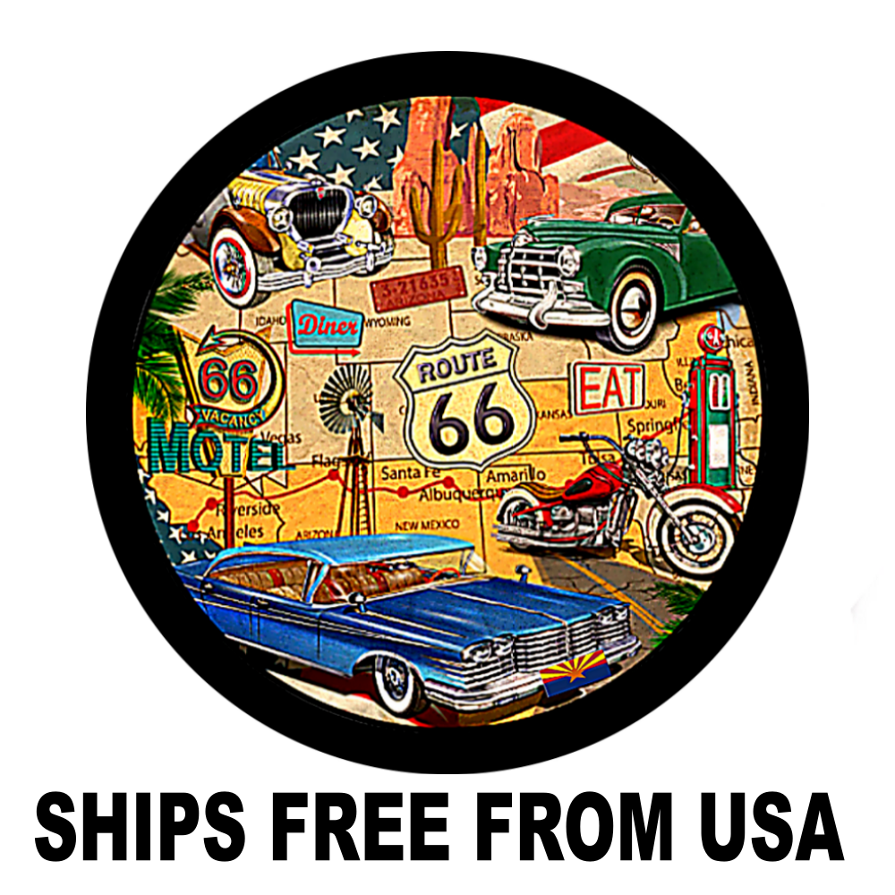 Round Route 66 Sticker Decal Vinyl America's Highway Historic Route 66 ...