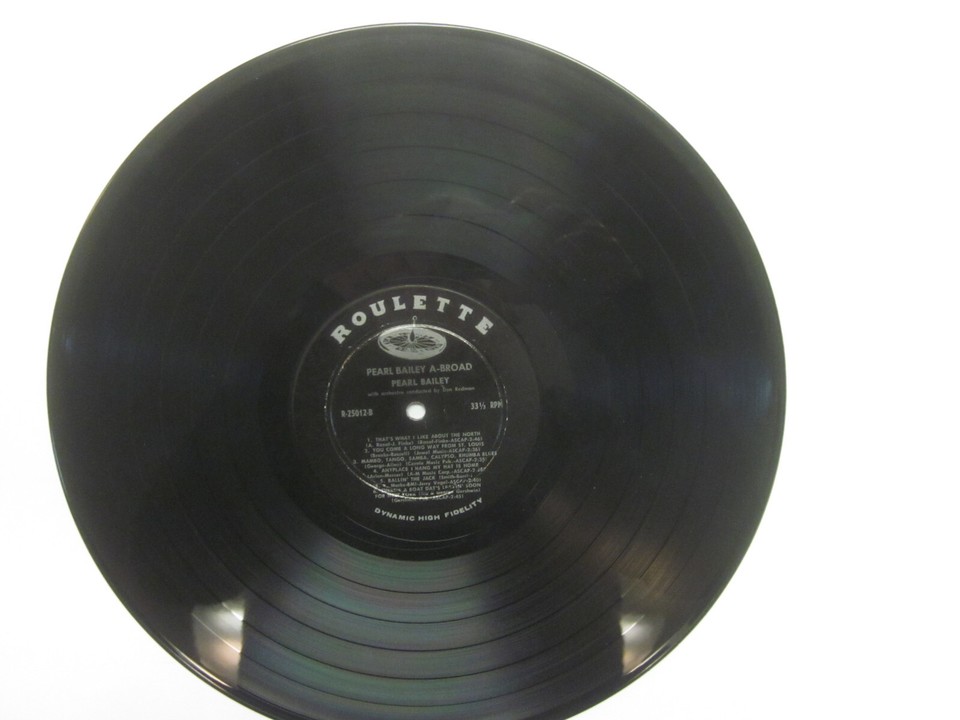 1957 1st ed Pearl Bailey "A Broad" silver-on-black mono Roulette #R ...