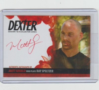DEXTER SEASON 7 & 8 MATT GERALD AS RAY SPELTZER AUTOGRAPH CARD #AMG2 ...