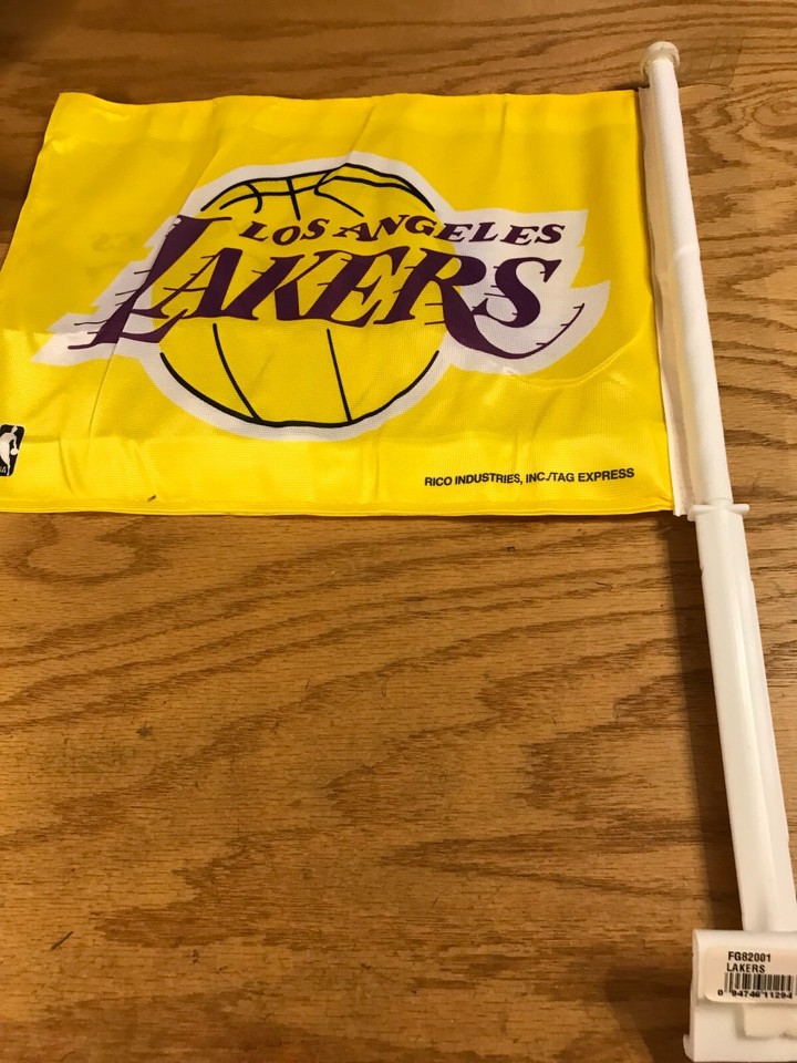 Car Window Flags - NBA Team Logo 2-side - Los Angeles Lakers | eBay