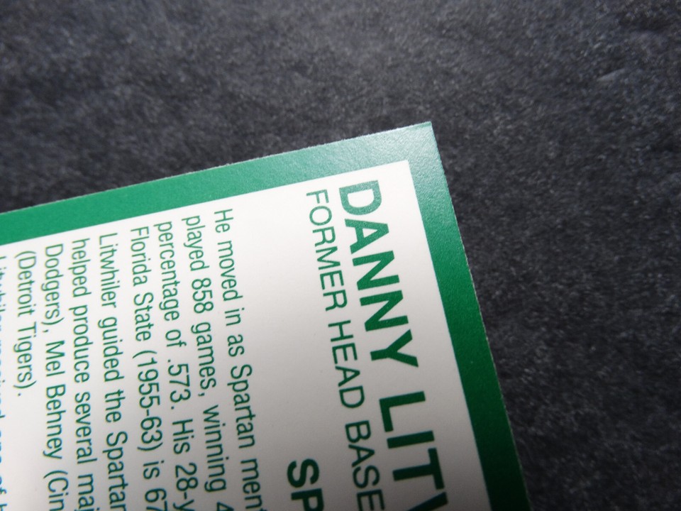 1990 Collegiate Collection Michigan State Football Card Complete Your ...