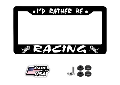 Id rather be racing license plate frame funny car drift JDM KDM STI ...