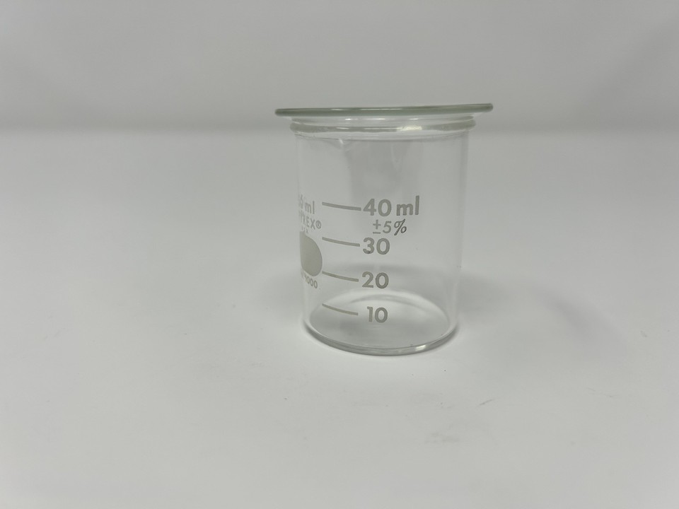Vintage PYREX 1000 50ml Glass Beaker w/Glass Lid - Made in USA | eBay