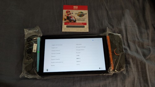 Nintendo Switch 2 : Tablet+ JoyCons+Mario Kart - No Cradle/Charger | eBay