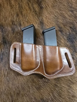 Leather Pancake Glock Magazine Holder Pouch Hand Made In The USA | eBay