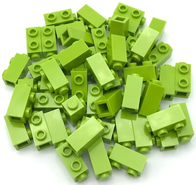 Lego 50 New Lime Bricks Modified 1 x 1 x 1 2/3 with Studs on 1 Side ...