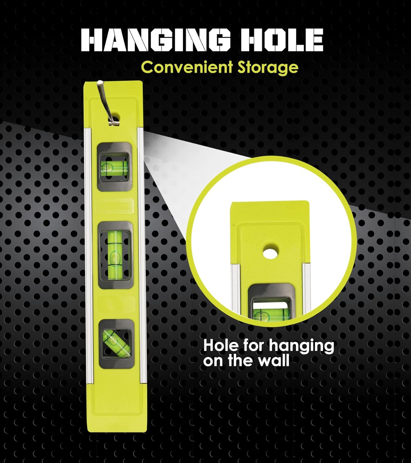 Magnetic Torpedo Level 9 Inch Small Leveler Tool With 3 Bubble Spirit ...