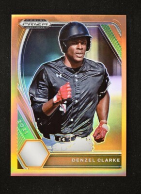 2021 Prizm Draft Picks Base Neon Orange Prizm #127 Denzel Clarke /50 | eBay