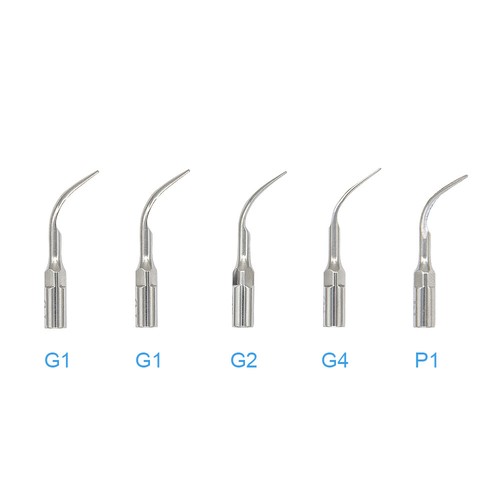 5pcs EMS WOODPECKER Dental Ultrasonic Scaling Perio Scaler Tips G1*2+G2 ...