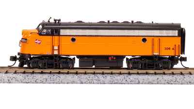 BROADWAY LIMITED 7772 N SCALE EMD F7A MILW 113A ORNG & BLK PARAGON4 ...