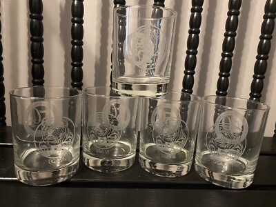 Set Of 5 UGA VI Mascot Georgia Bulldogs Whiskey Tumbler Glasses GA ...