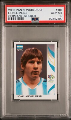 2006 Panini World Cup Lionel Messi STICKER PSA 10 GEM MINT | eBay