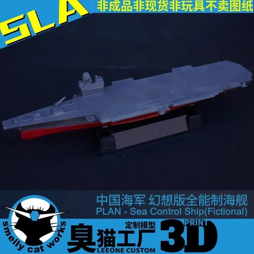 3D Printed 1/700/1250/2000 Fantasy Edition Type 076 Sea Control Ship ...