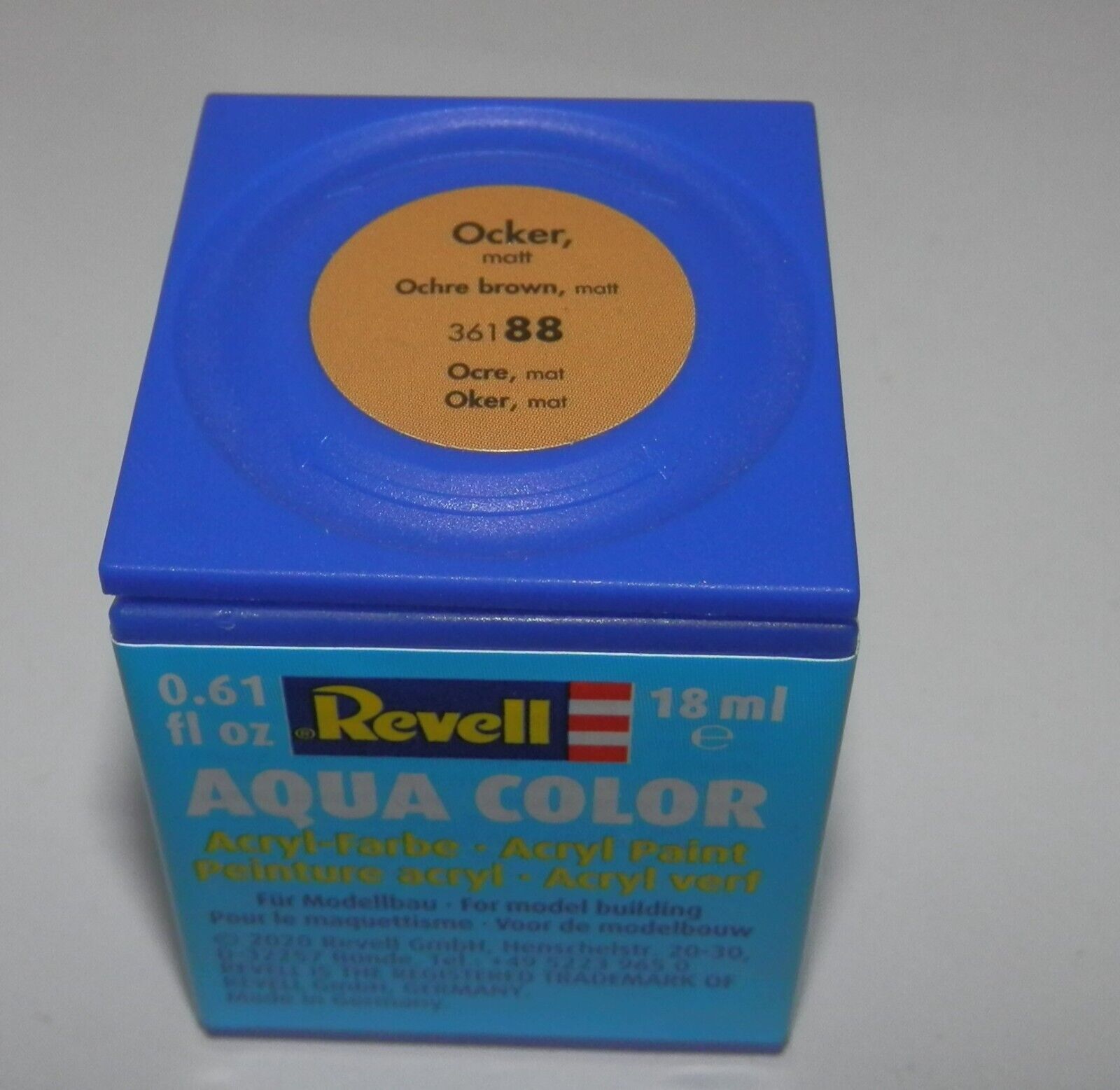 Revell Aqua Color Acrylic Paint (18ml) Ochre Brown Matt 88 #36188 NEW ...