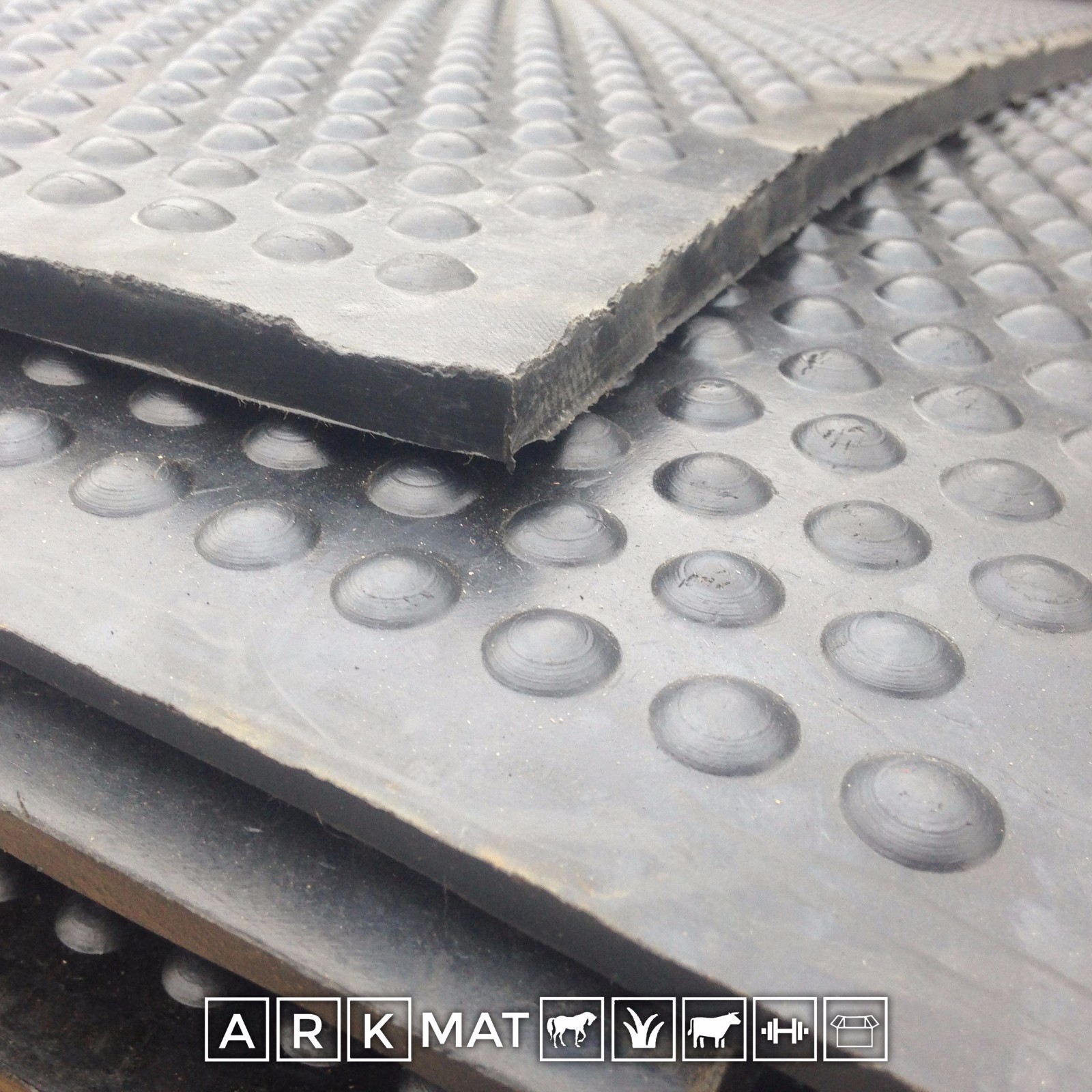 Bubbletop Rubber Stable Matting 6ft x 4ft 12mm Horse Mats Equestrian ...