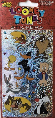 Vintage~MELLO SMELLO~LOONEY TUNES Removable STICKERS~1995~SEALED~NEW ...