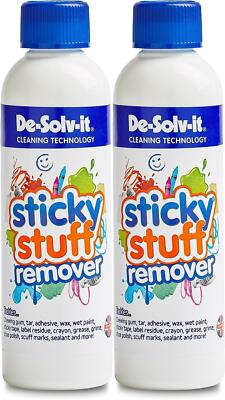 2 x De-Solv-it Sticky Stuff Glue Chewing Gum Polish Paint Residue ...