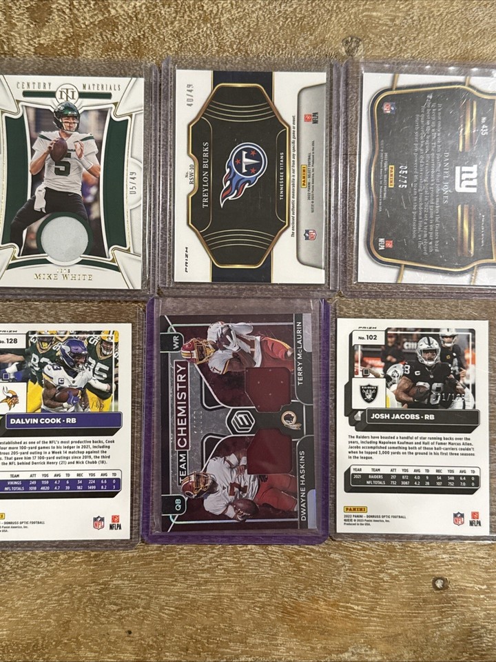 NFL FOOTBALL CARD INVESTOR LOT RPA SSP SP RC Rookie Patch Auto Serial # ...