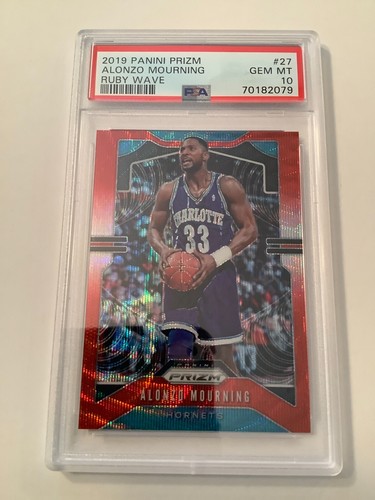 2019 Panini Prizm #27 Alonzo Mourning Ruby Wave PSA 10 | eBay