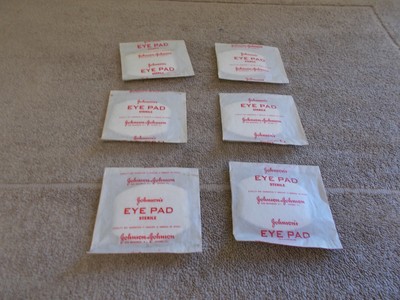 VINTAGE 1960 JOHNSON & JOHNSON FIRST AID EYE PAD LOT NOS ADVERTIZING | eBay
