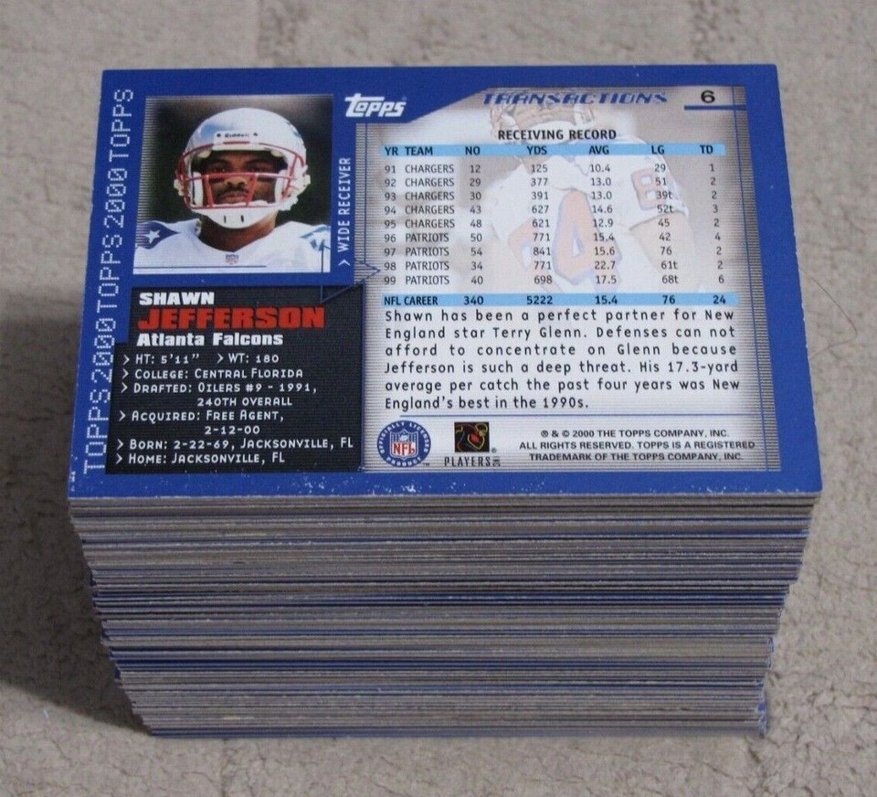 2000 Topps Football ( Pick Choose Complete ) | eBay