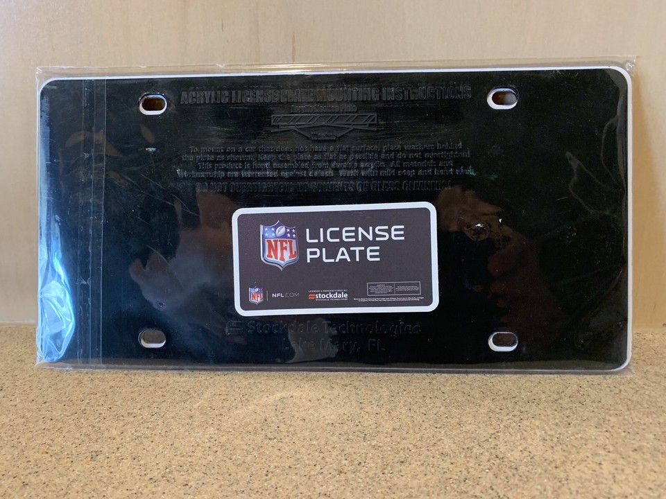 Baltimore Ravens NFL Deluxe Acrylic Laser License Plate Tag, New In ...