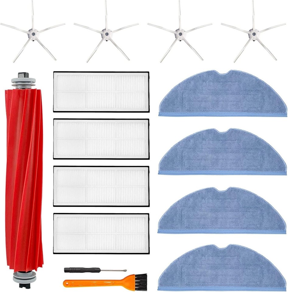 Complete 10-Piece Accessories Kit for Xiaomi Roborock S7 MaxV - Easy ...