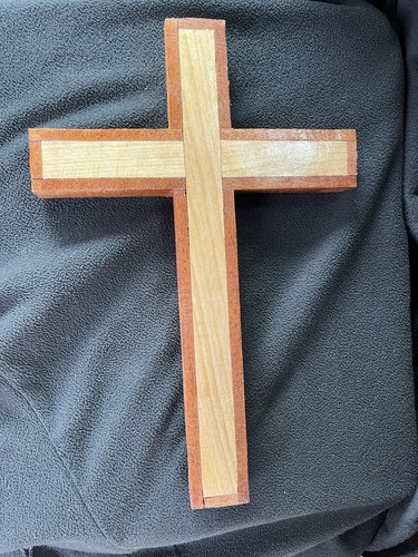Homemade Cross 10”x3” Made Out Of Maple And Mahogany. | eBay