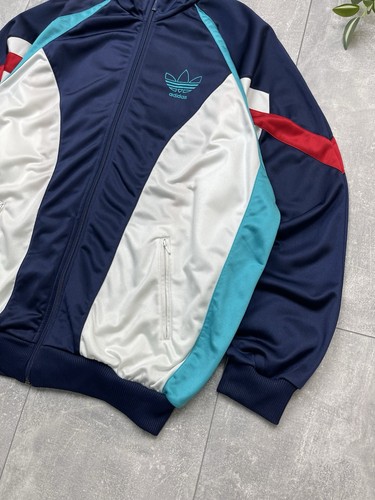 Vintage Adidas 1990s Track Jacket Navy, Teal, Red Size D9 | eBay