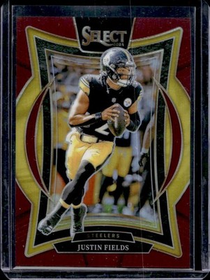 2024 Select Justin Fields Concourse Maroon Prizm #3/149 Steelers | eBay
