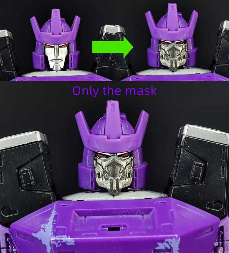 BDT New 3D DIY Samurai Mask Upgrade Kit For Kingdom Galvatron new in ...