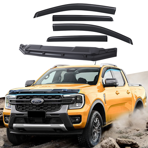 Bonnet Protector + Weathershields For Next Gen Ford Ranger wildtrak ...