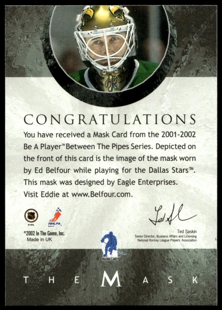 Masque Ed Belfour