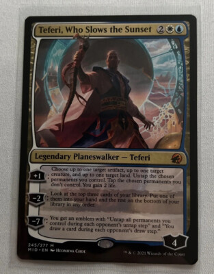 MTG Magic The Gathering Teferi, Who Slows the Sunset *NP | eBay
