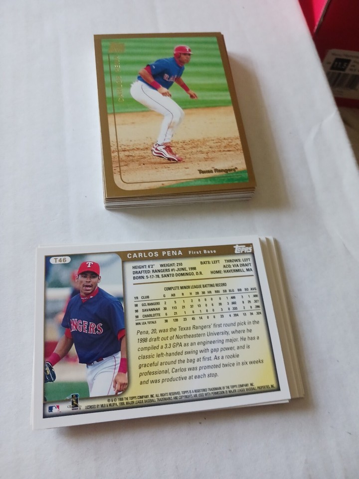 1999 Topps Traded Carlos Pena Rookie Card RC (T46) - Lot of 27 | eBay