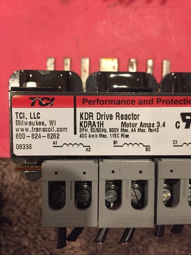 LOT OF 2 TCI KDR DRIVE REACTOR KDRA1H 3.4 amps USED | eBay